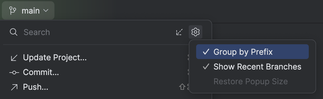 Manage Git branches | JetBrains Rider Documentation