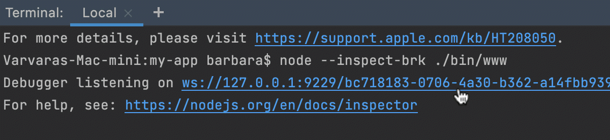 Running and debugging Node.js | JetBrains Rider Documentation