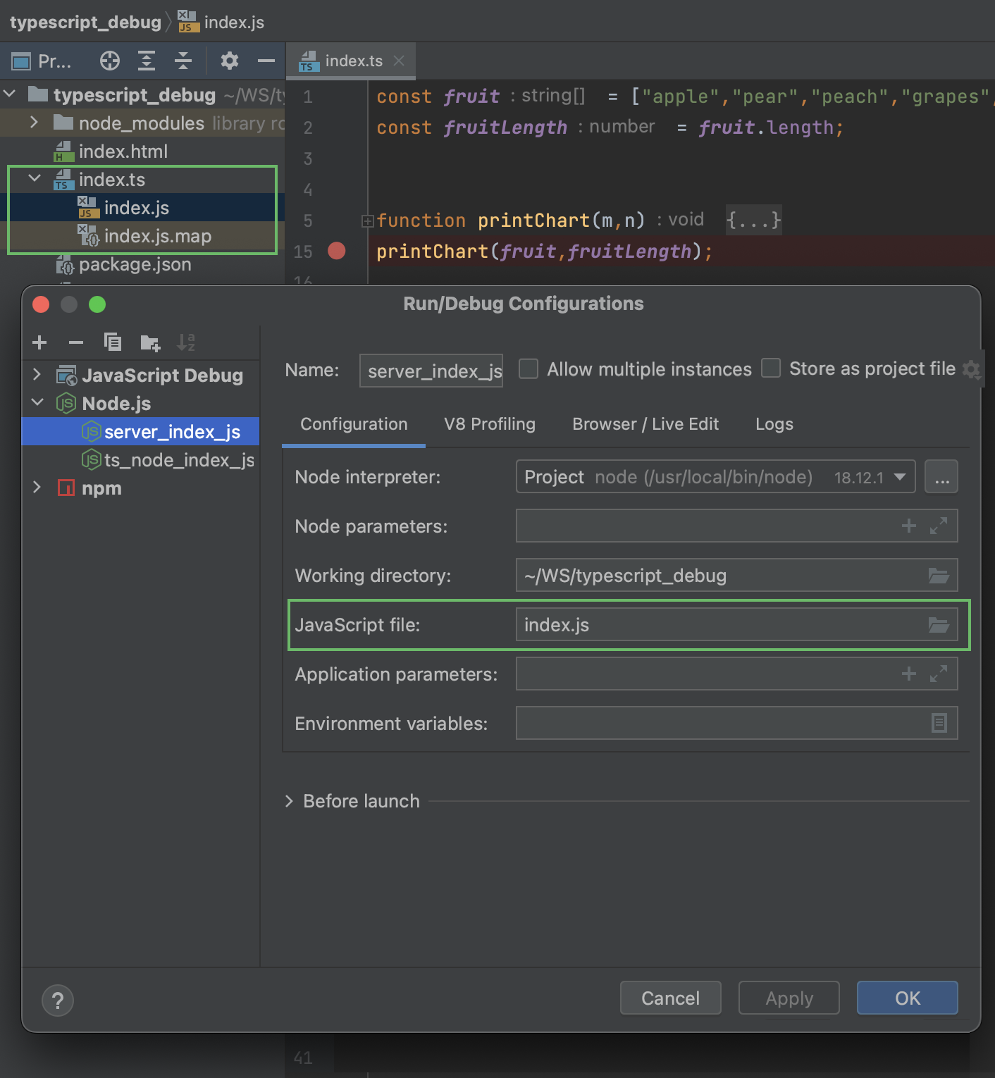 Running And Debugging Typescript Jetbrains Rider Documentation