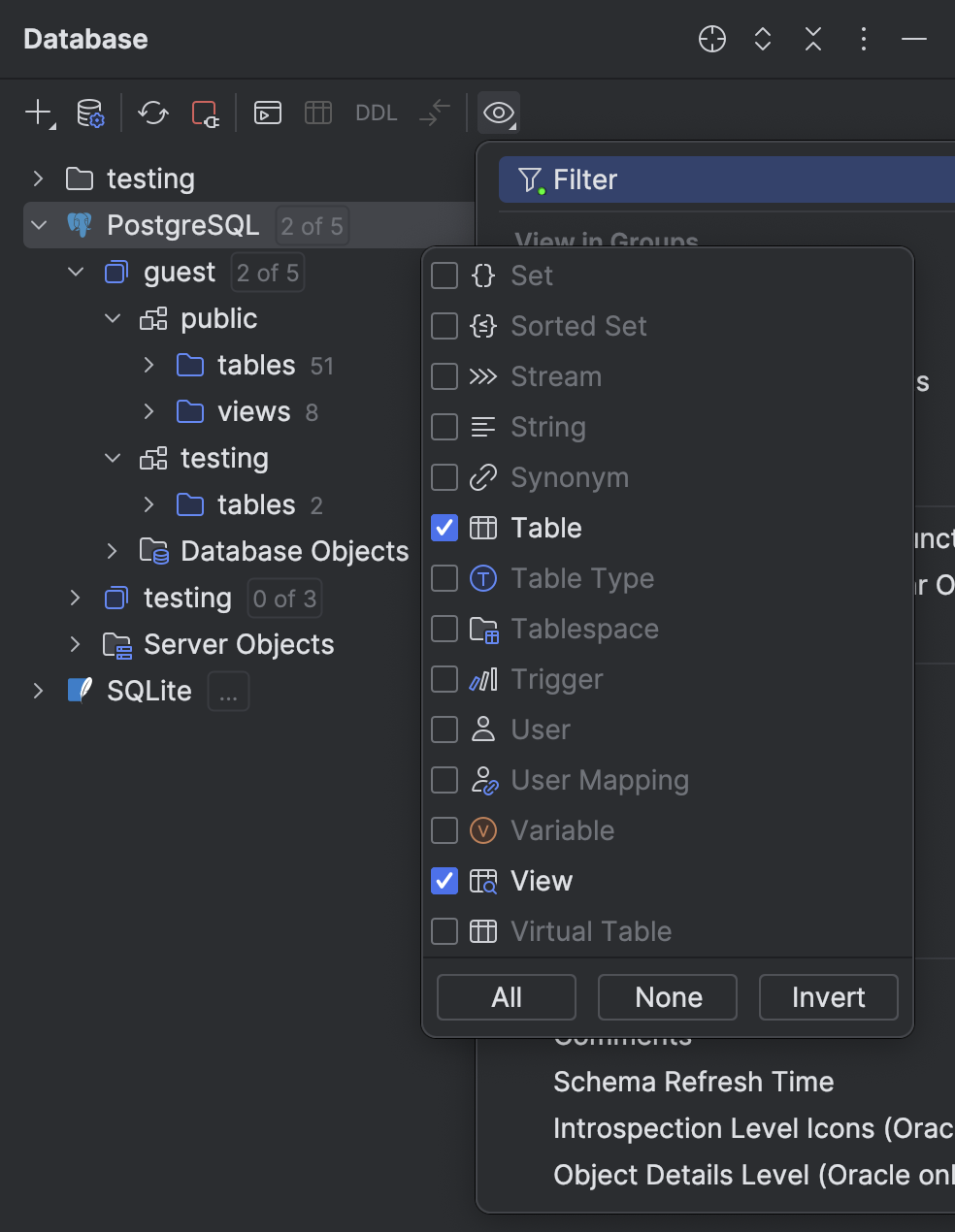 Database Window Jetbrains Rider Documentation