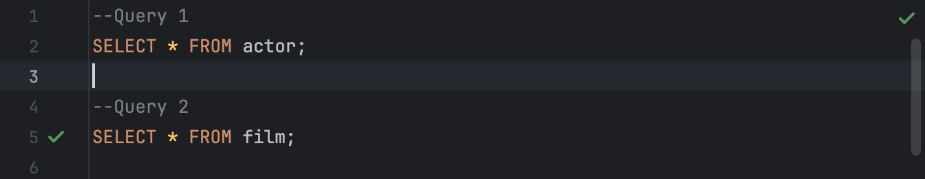 Query execution | JetBrains Rider Documentation