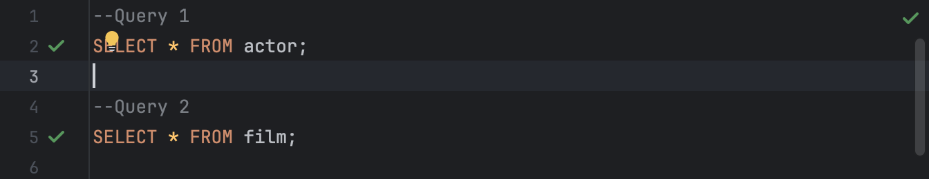 Query execution | JetBrains Rider Documentation