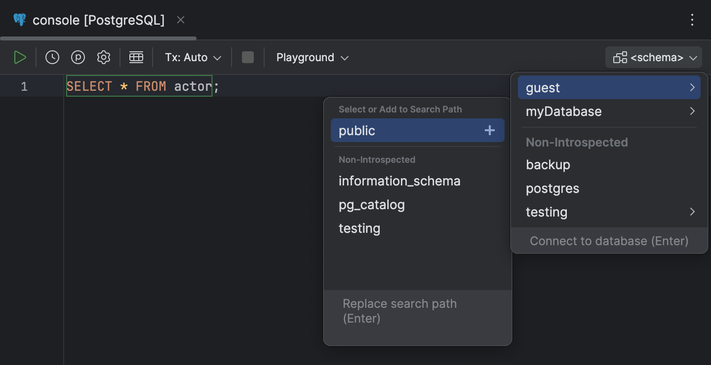 Schemas | JetBrains Rider Documentation