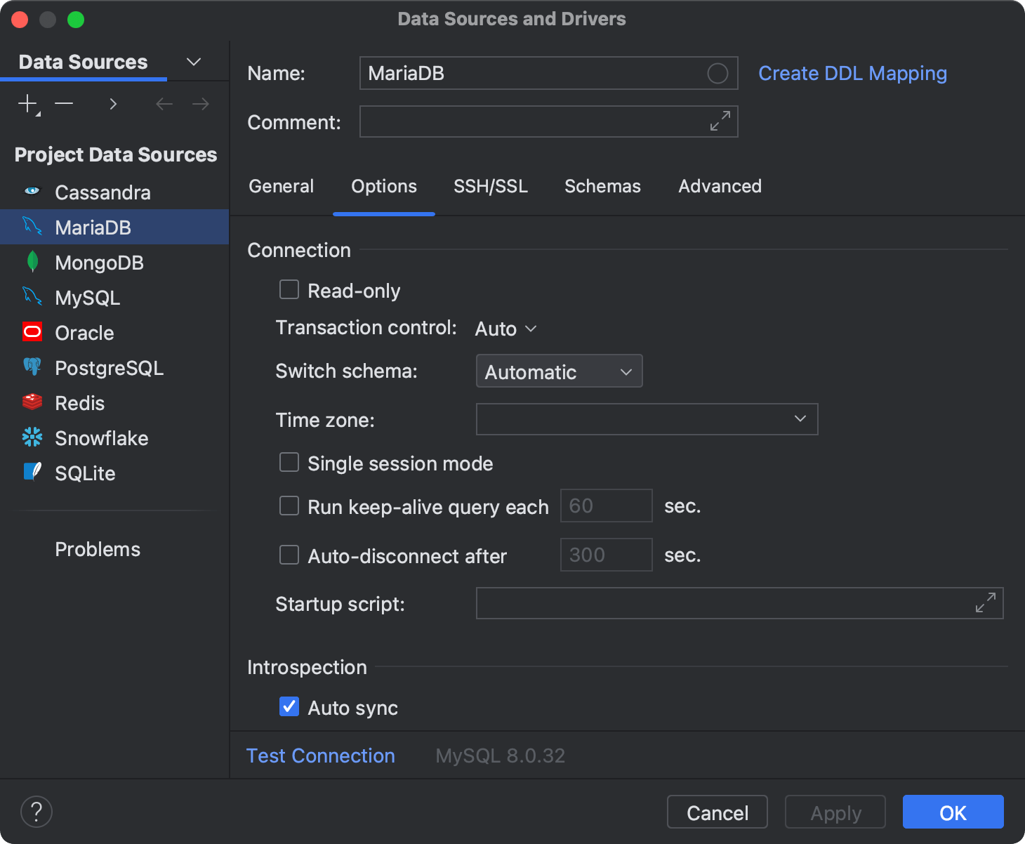 Configure connection | JetBrains Rider Documentation