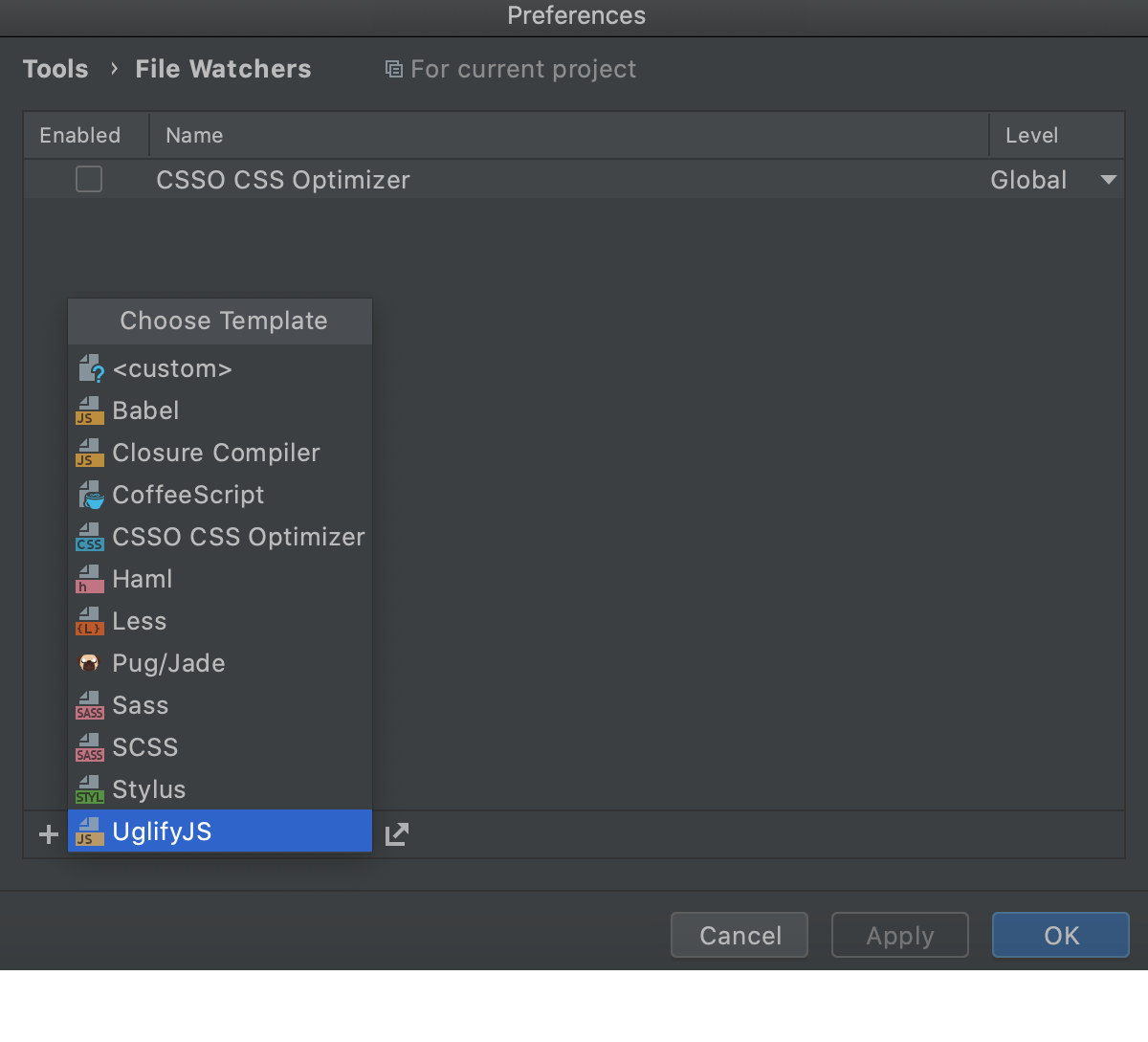 Minifying JavaScript | JetBrains Rider Documentation