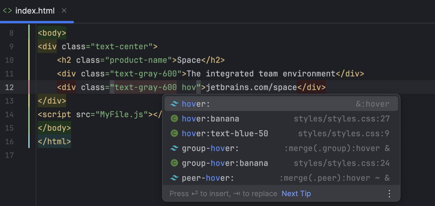 Tailwind CSS | JetBrains Rider Documentation