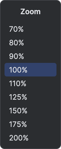 IDE zoom level | JetBrains Rider Documentation