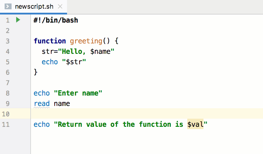 Languages and frameworks: Shell scripts | JetBrains Rider Documentation