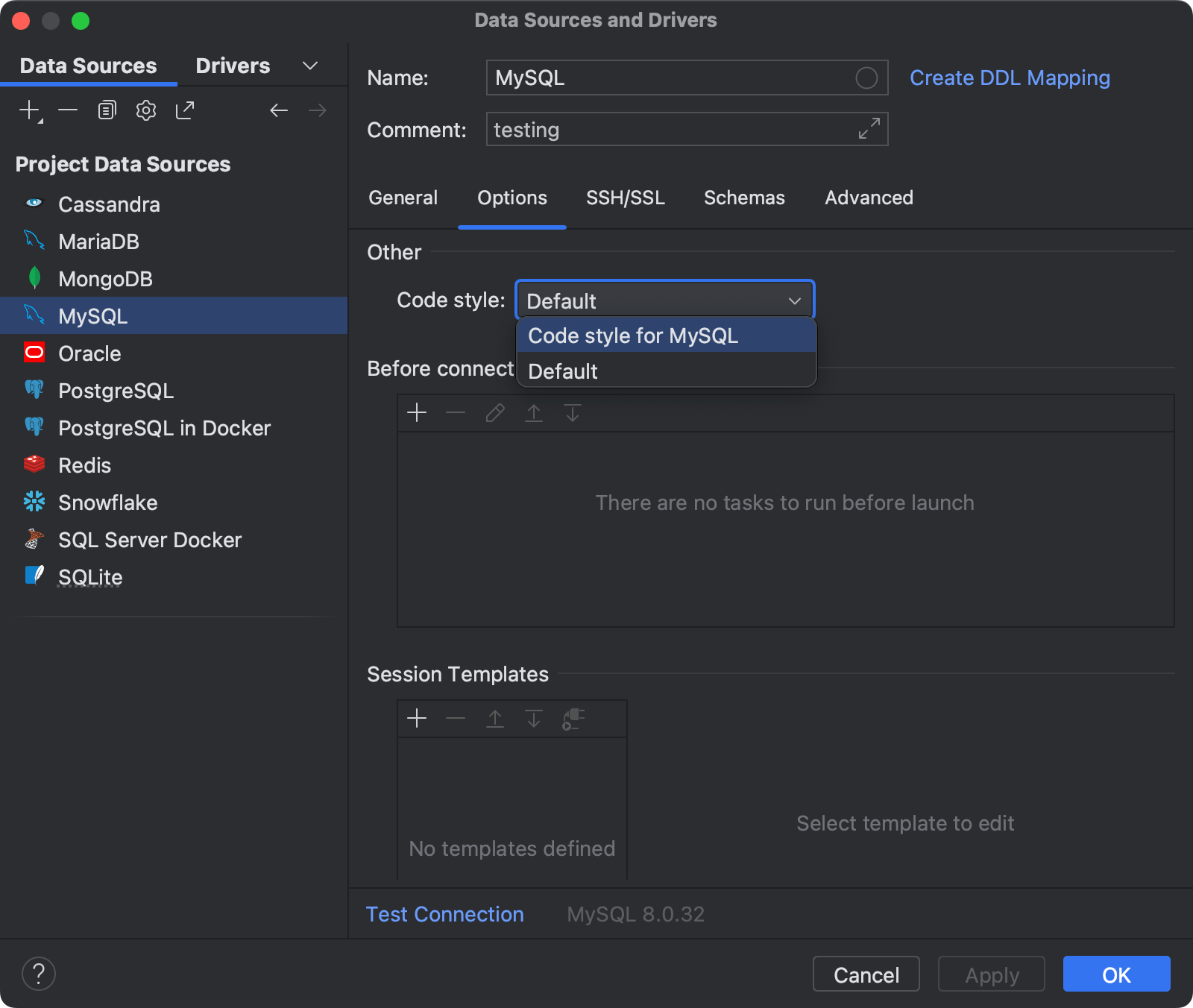 Configure the SQL code style | JetBrains Rider Documentation