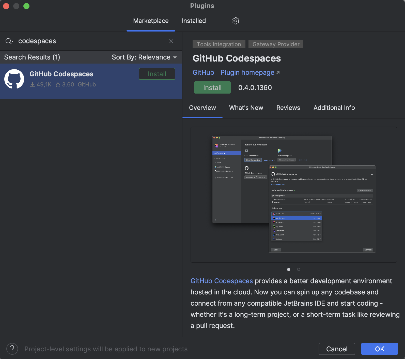 Connect and work with JetBrains Gateway | JetBrains Rider Documentation