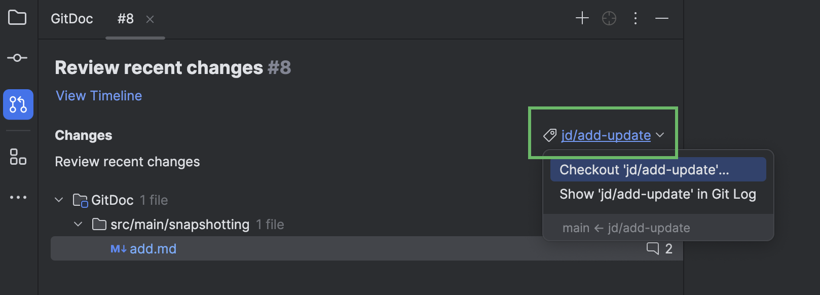 Work with GitHub pull requests | JetBrains Rider Documentation