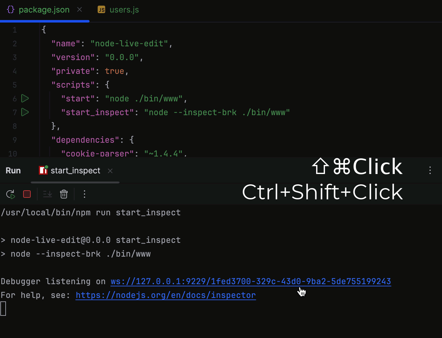 Running and debugging Node.js | JetBrains Rider Documentation