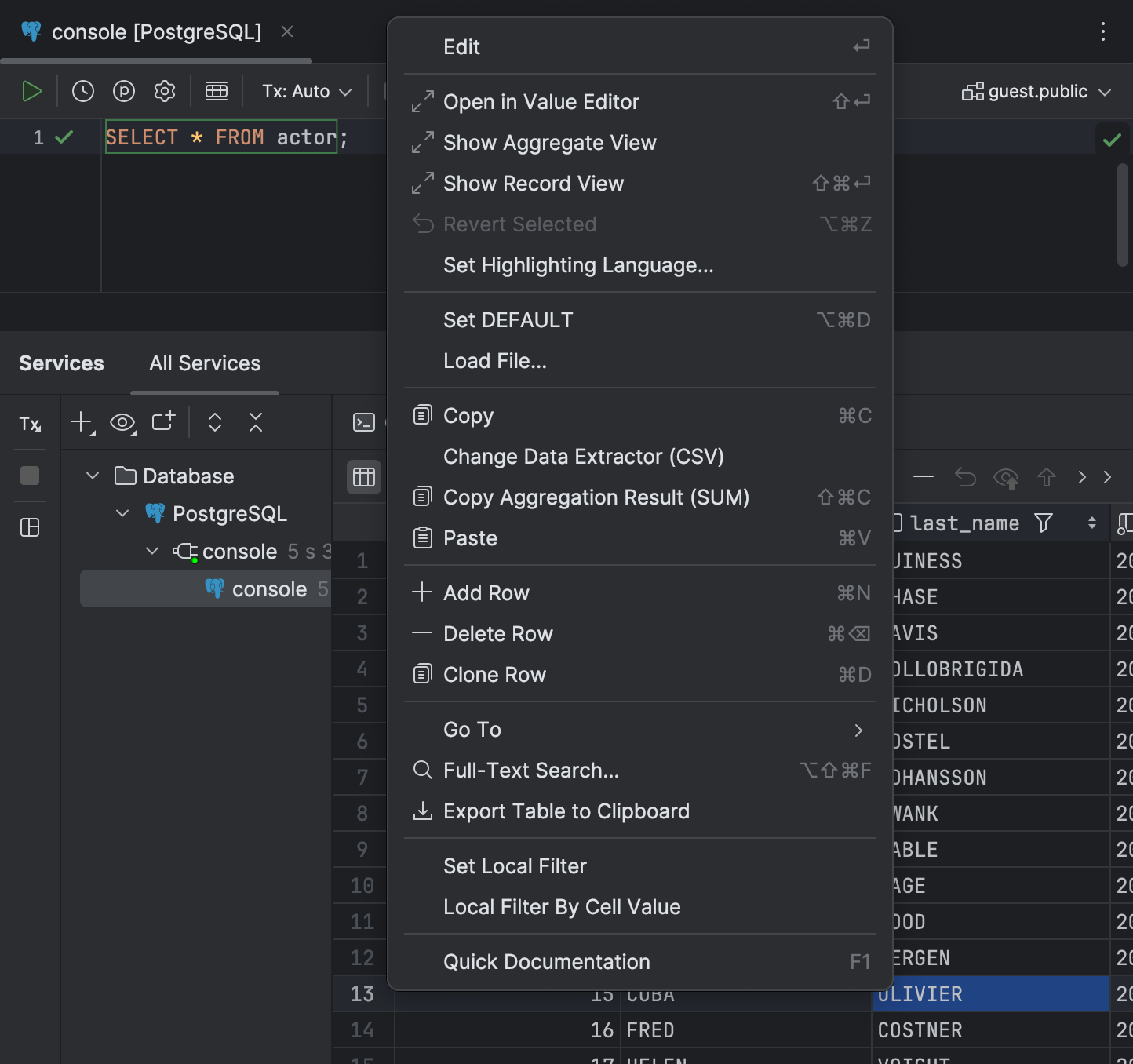 Services window | JetBrains Rider Documentation