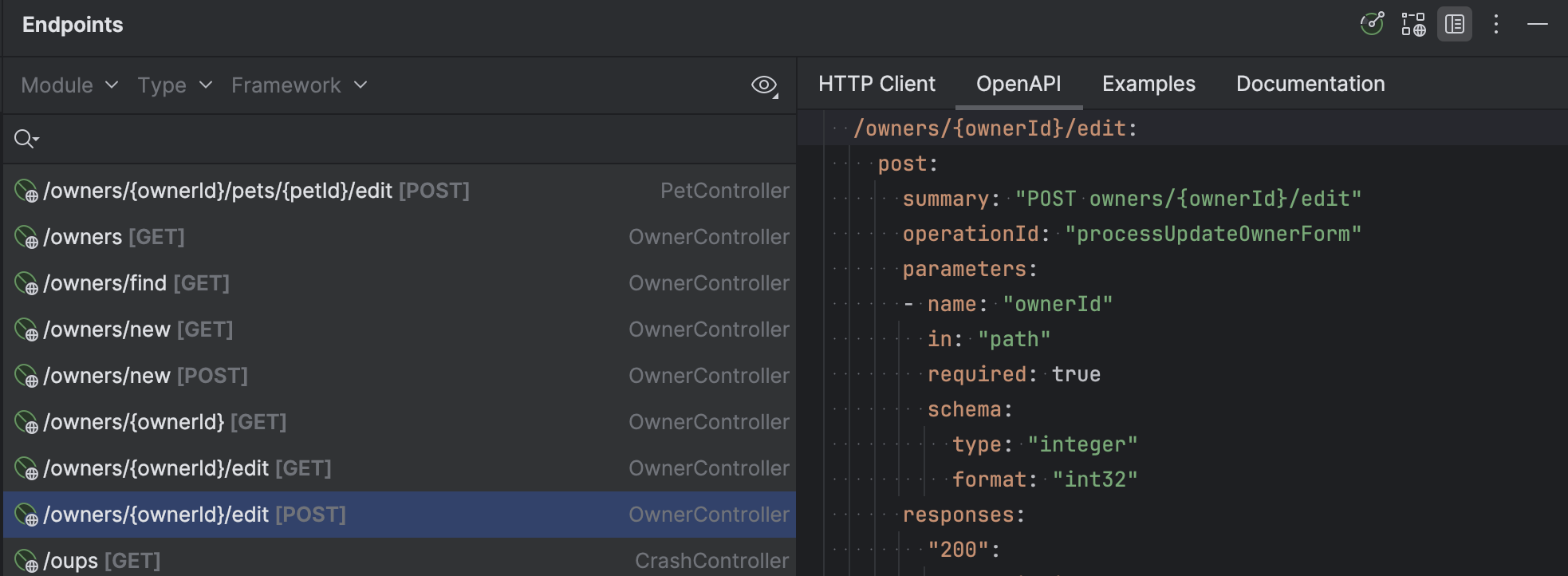 Endpoints tool window | JetBrains Rider Documentation