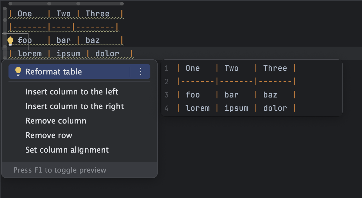 Languages and frameworks: Markdown | JetBrains Rider Documentation