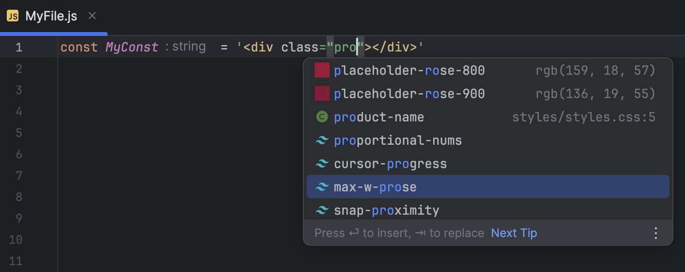 Tailwind CSS | JetBrains Rider Documentation
