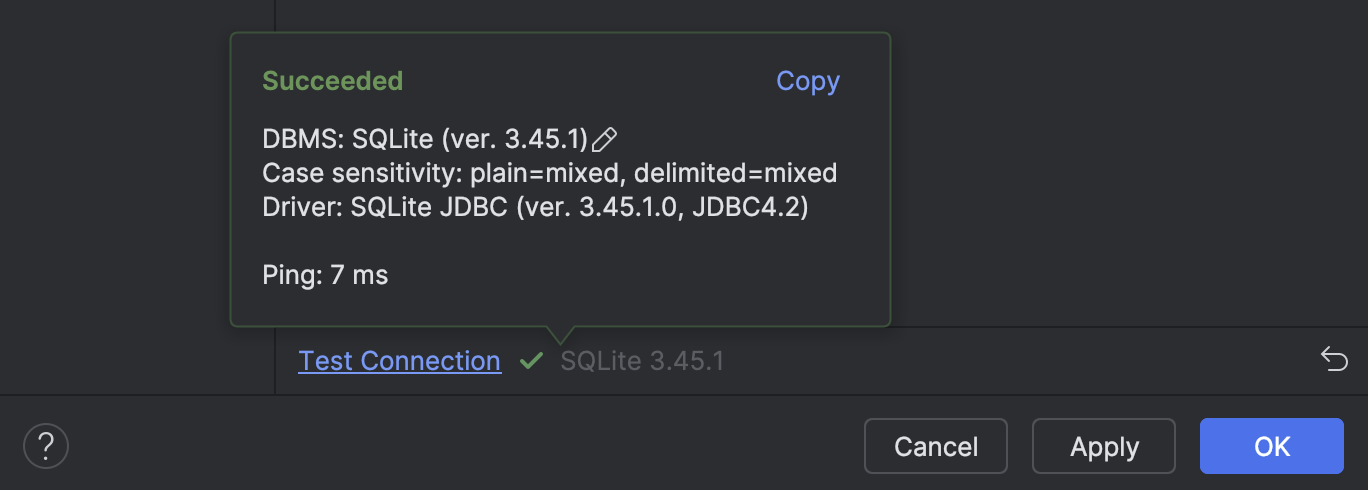 Quick start with database functionality | JetBrains Rider Documentation