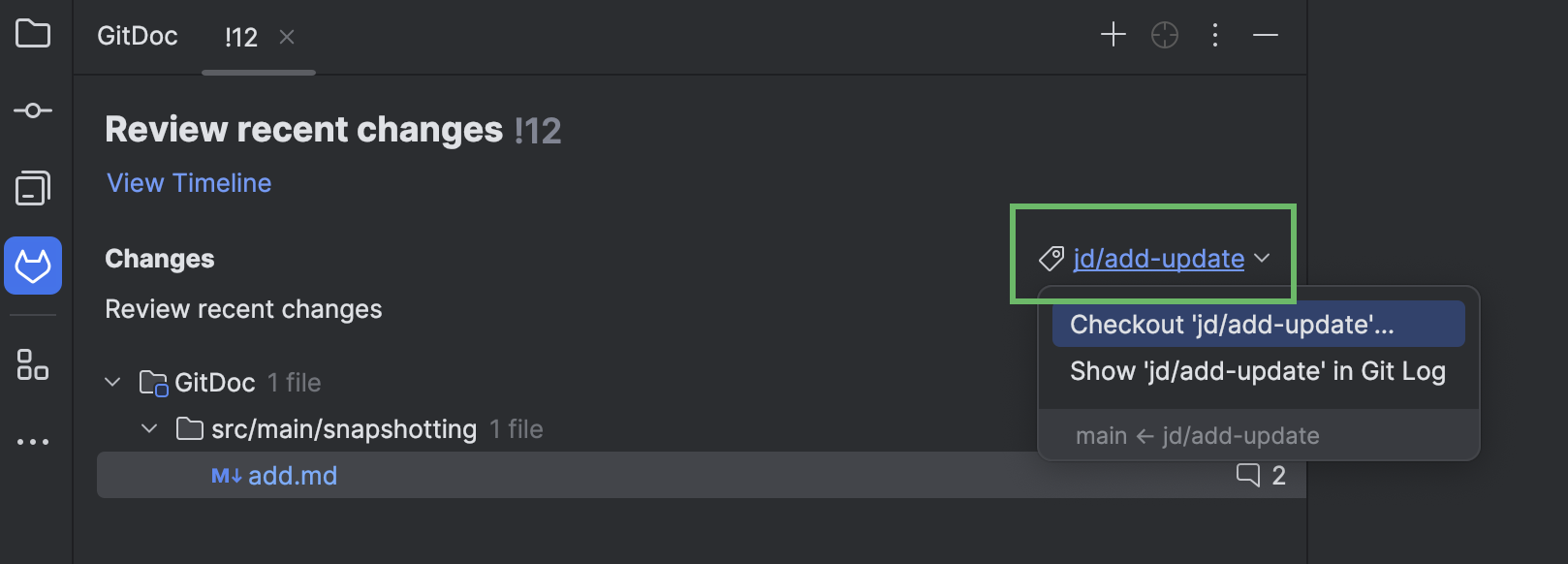 Work with GitLab merge requests | JetBrains Rider Documentation