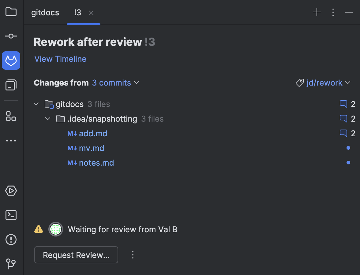 Work with GitLab merge requests | JetBrains Rider Documentation