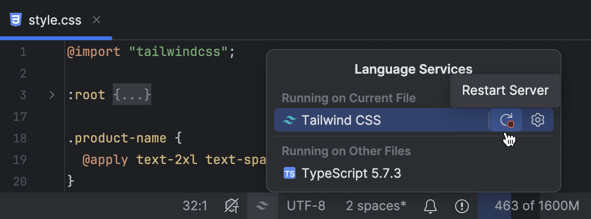 Tailwind CSS | JetBrains Rider Documentation