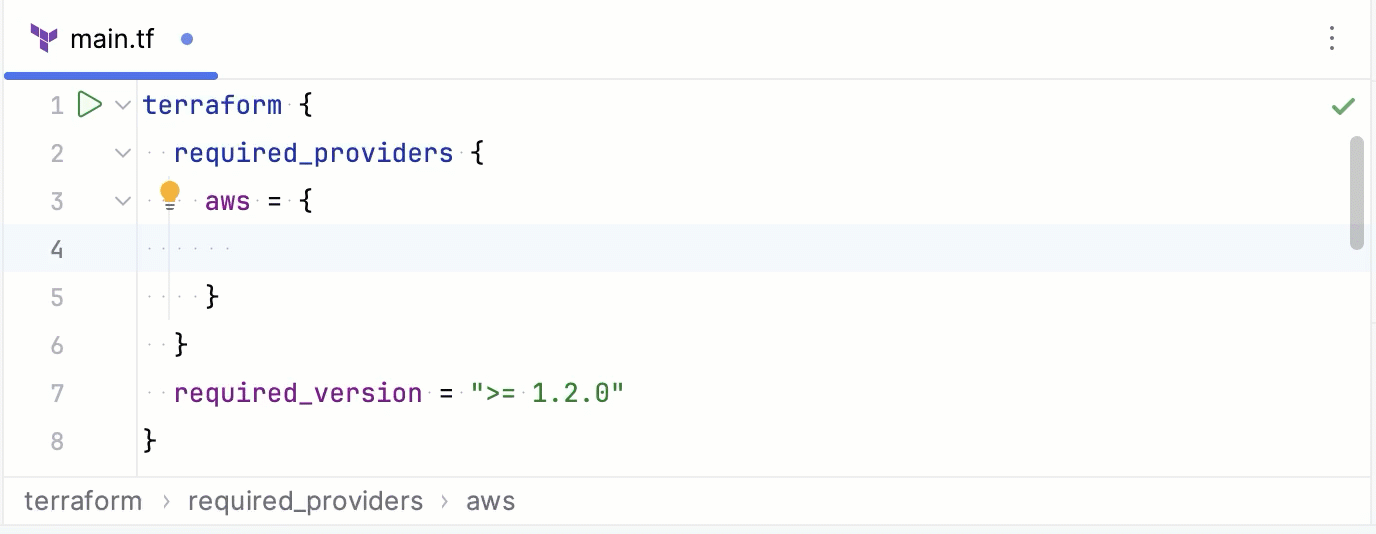 Languages and frameworks: Terraform | JetBrains Rider Documentation
