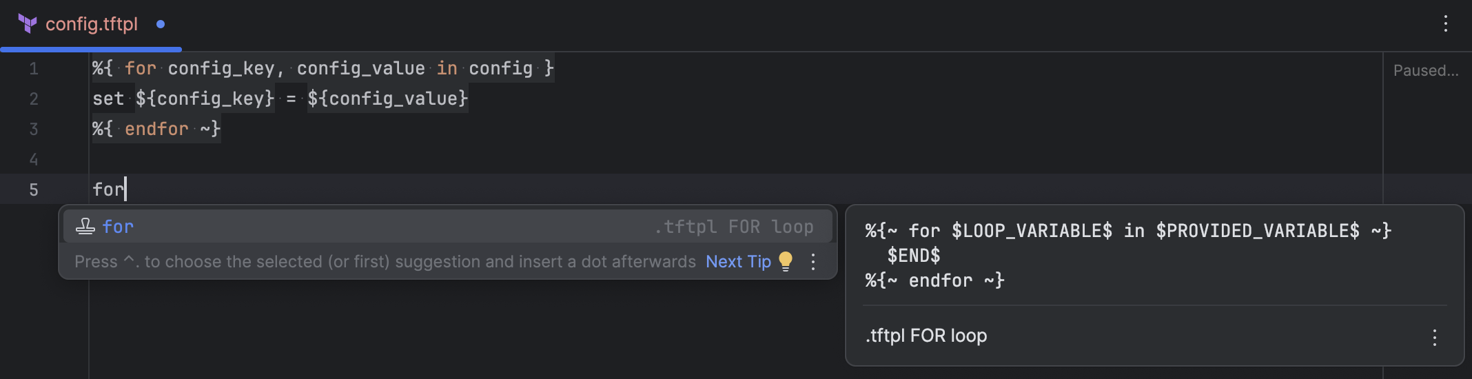Languages and frameworks: Terraform | JetBrains Rider Documentation