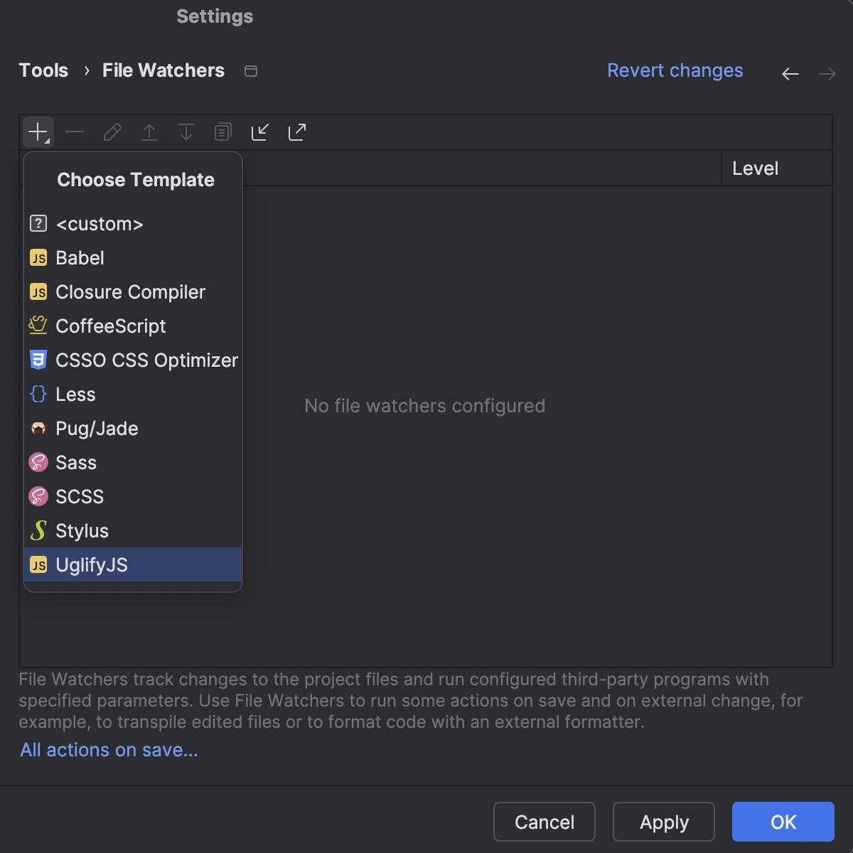 Minifying JavaScript | JetBrains Rider Documentation