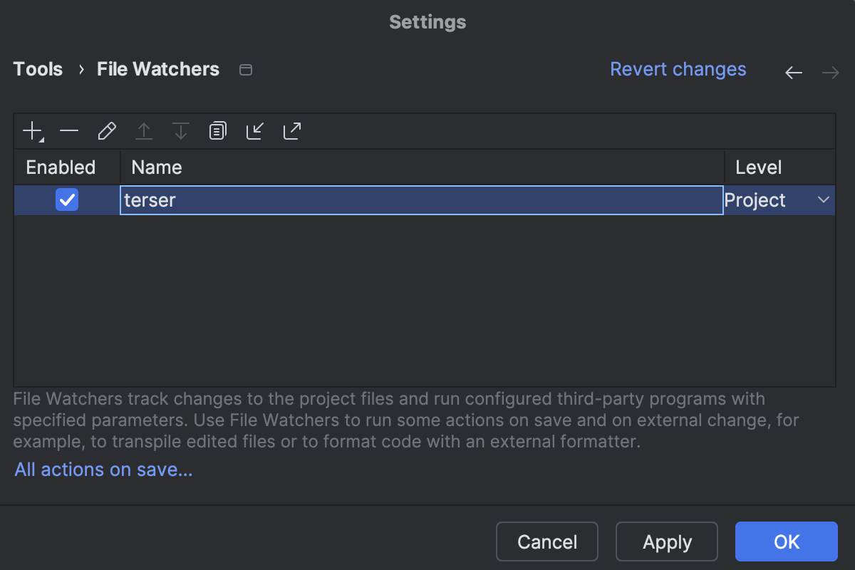 Minifying JavaScript | JetBrains Rider Documentation
