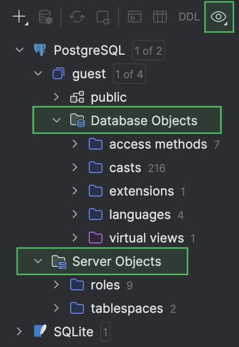 Database window | JetBrains Rider Documentation