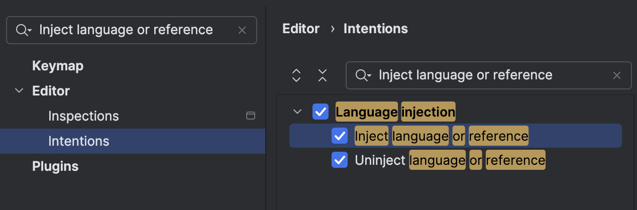 Language injections | JetBrains Rider Documentation