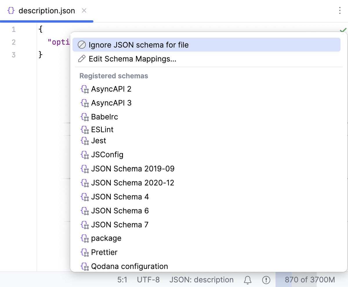 Languages and frameworks: JSON | JetBrains Rider Documentation
