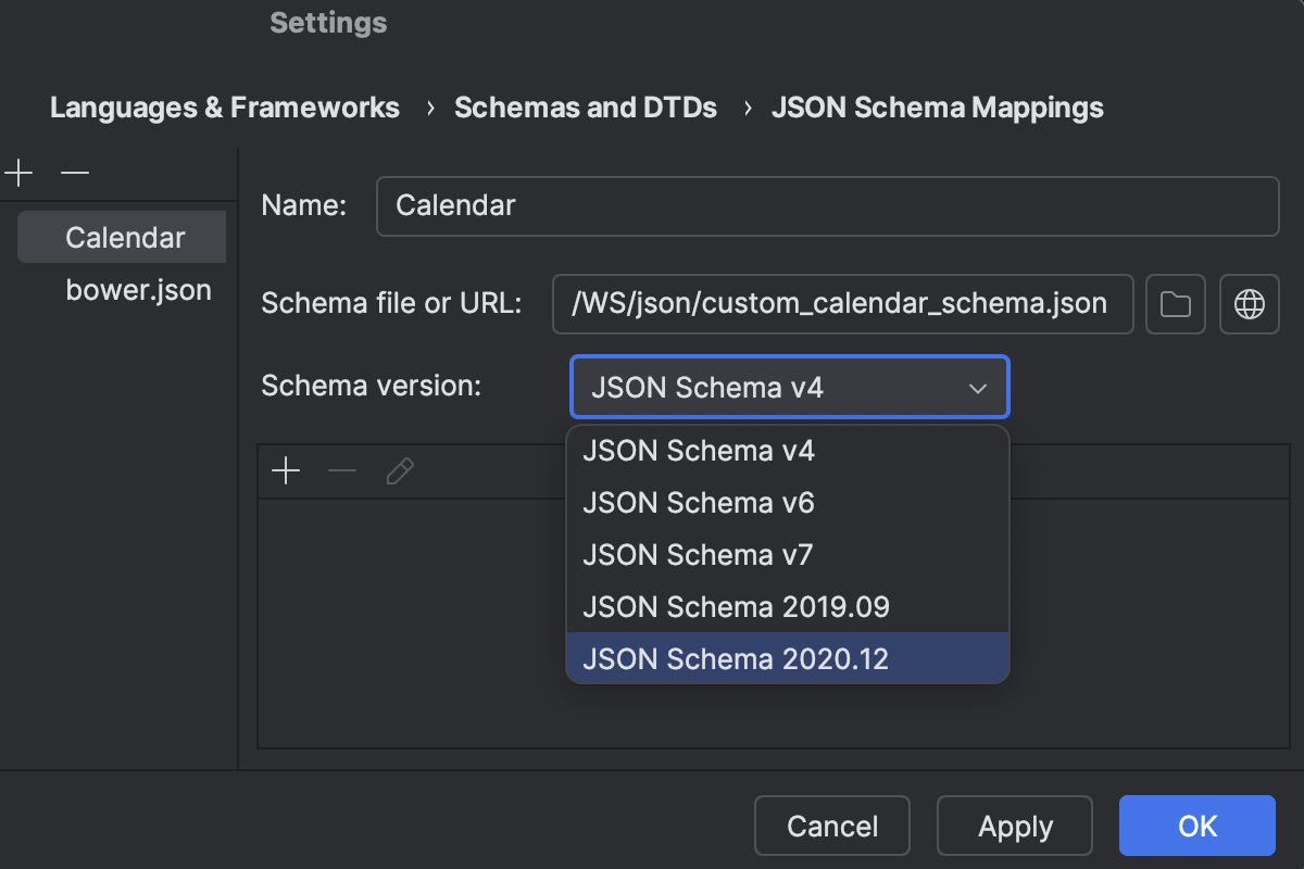 Languages And Frameworks Json Jetbrains Rider Documentation