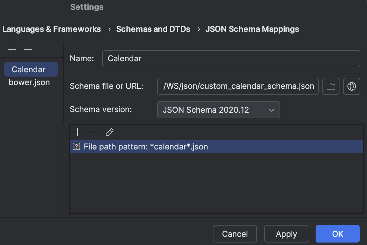 Languages and frameworks: JSON | JetBrains Rider Documentation