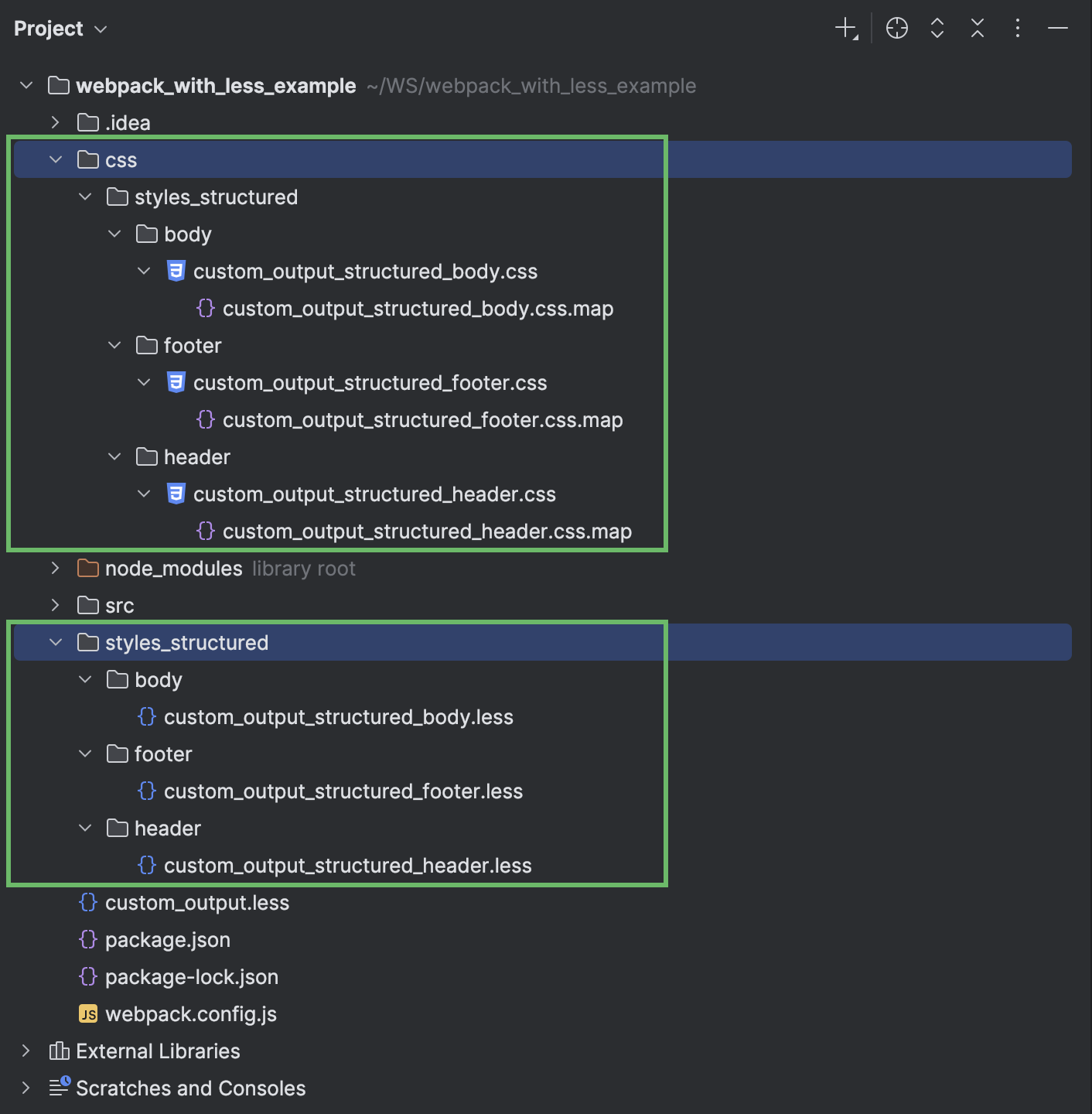 Sass、SCSS 和 Less | JetBrains Rider 文档