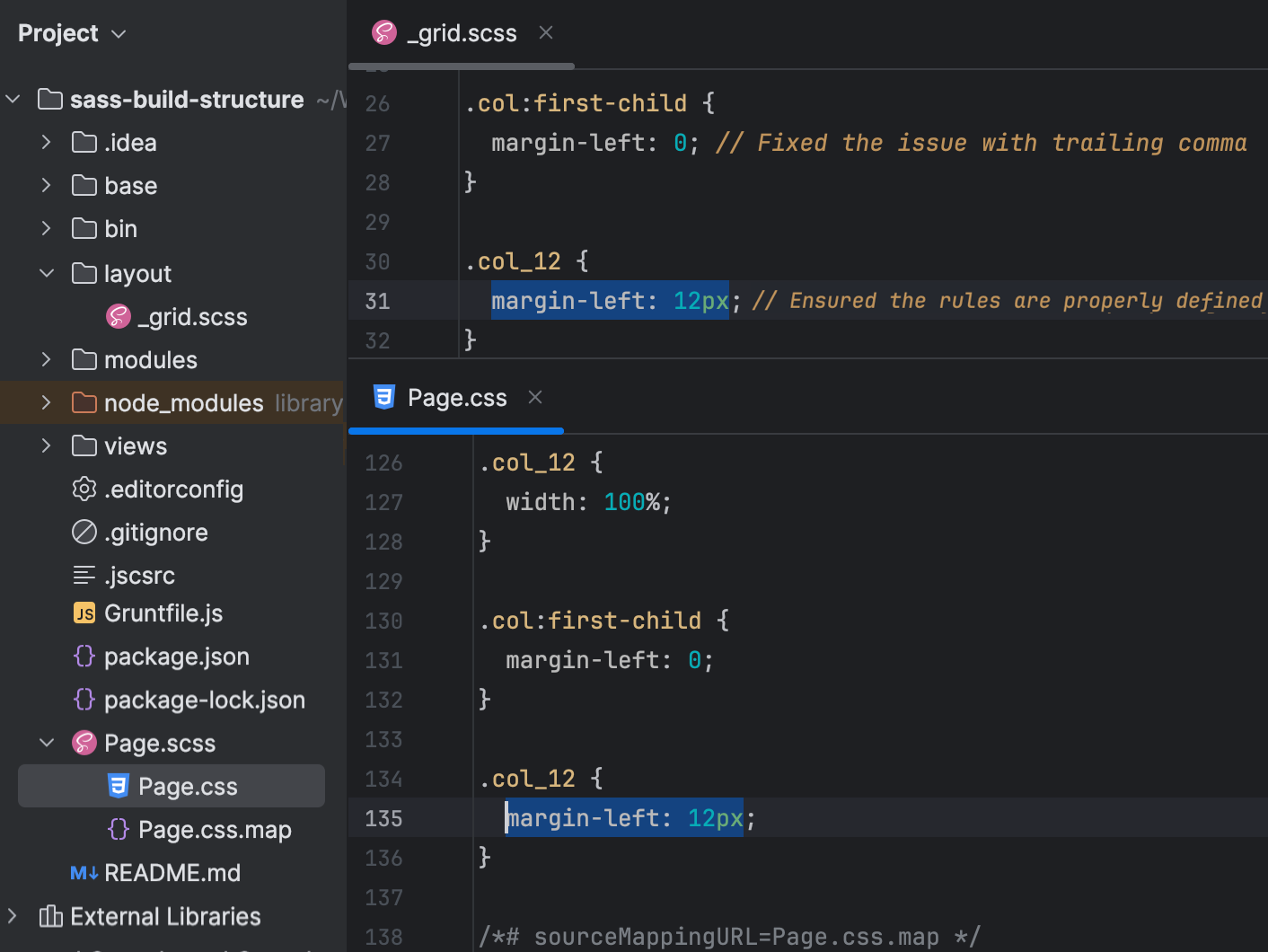 Sass、SCSS 和 Less | JetBrains Rider 文档