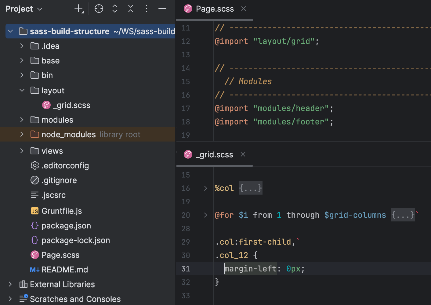 Sass、SCSS 和 Less | JetBrains Rider 文档