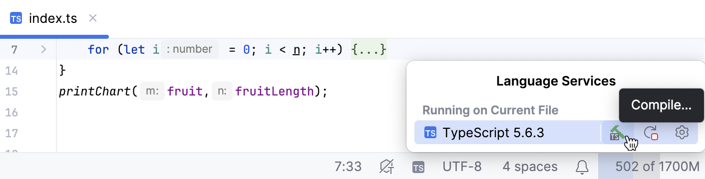 TypeScript window | JetBrains Rider Documentation