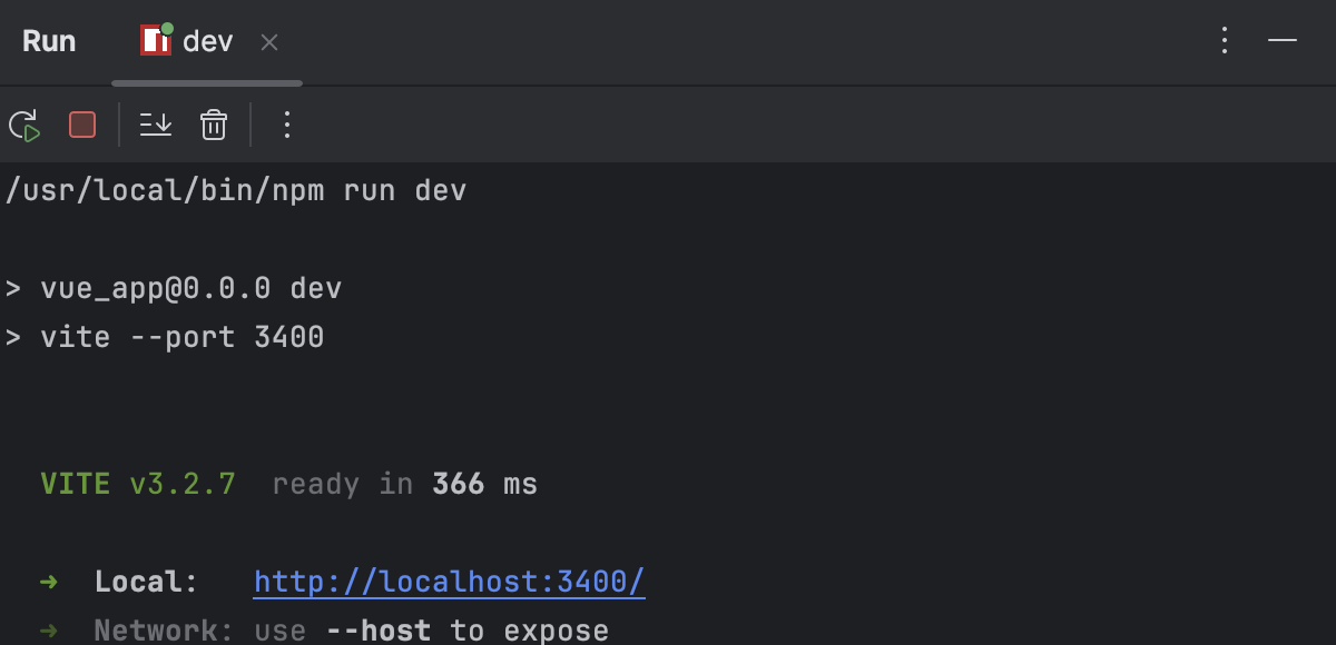 Vite | JetBrains Rider 文档