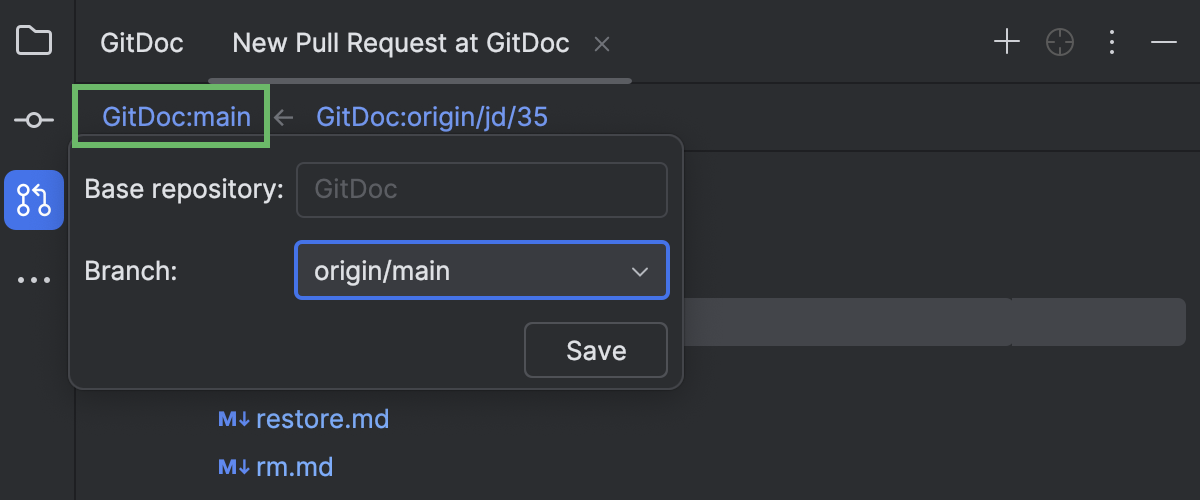 Create and merge GitHub pull requests | JetBrains Rider Documentation