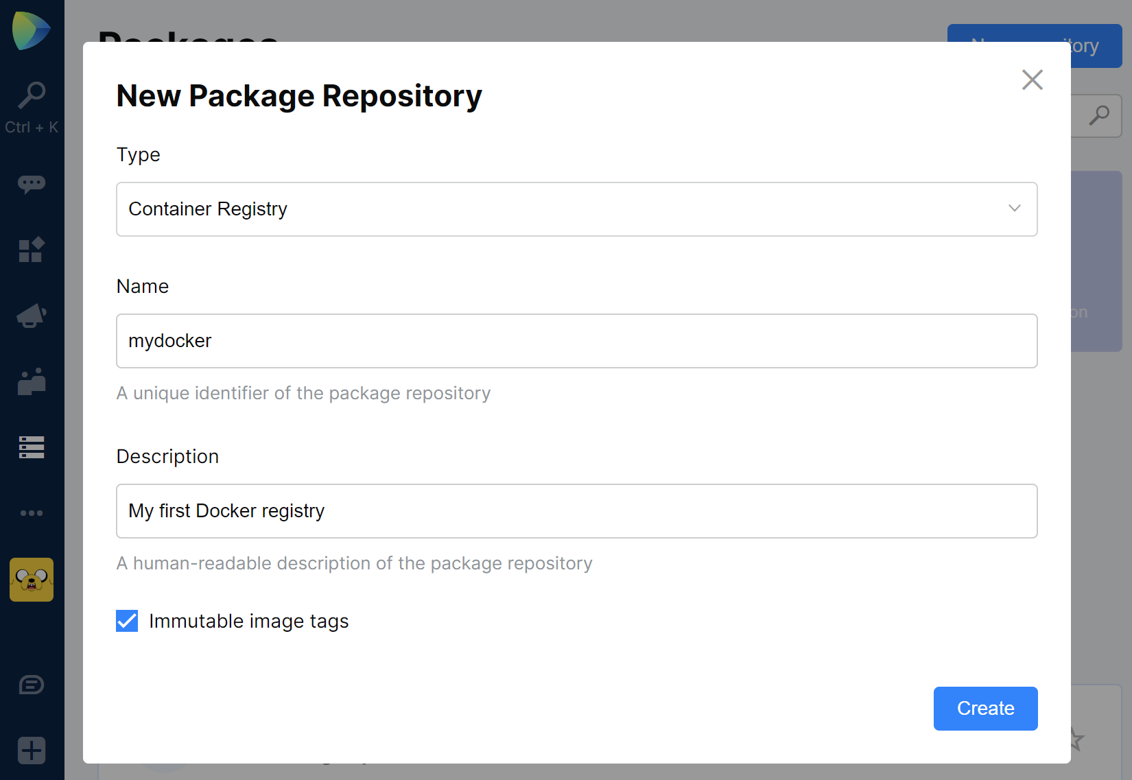 Create A Container Registry Help Jetbrains Space 1045