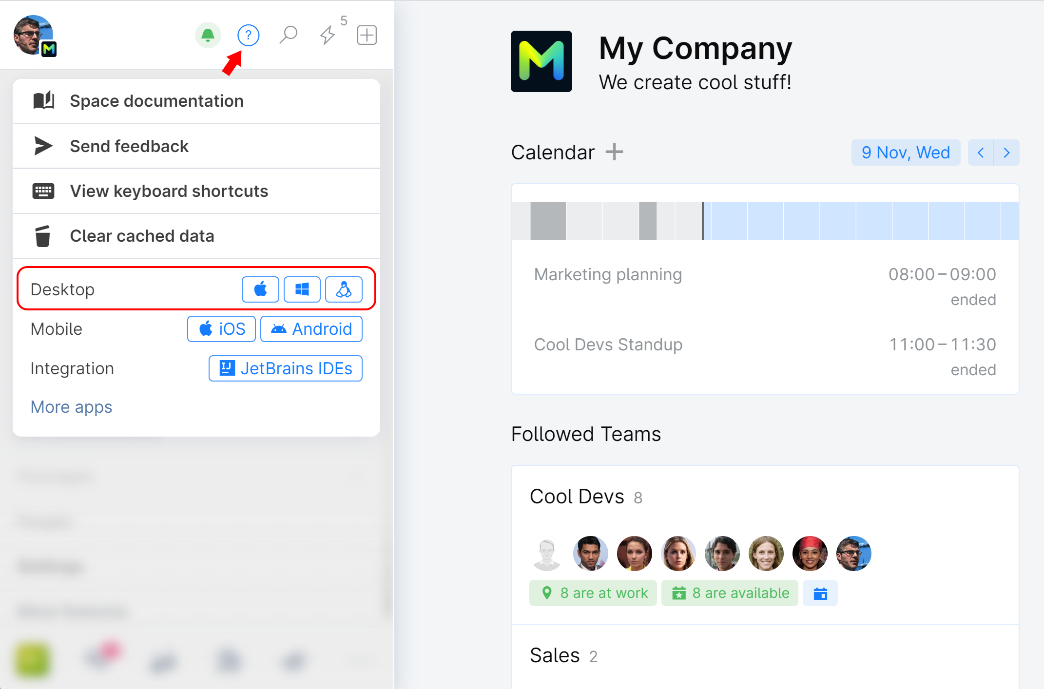 Space Desktop App | JetBrains Space Documentation