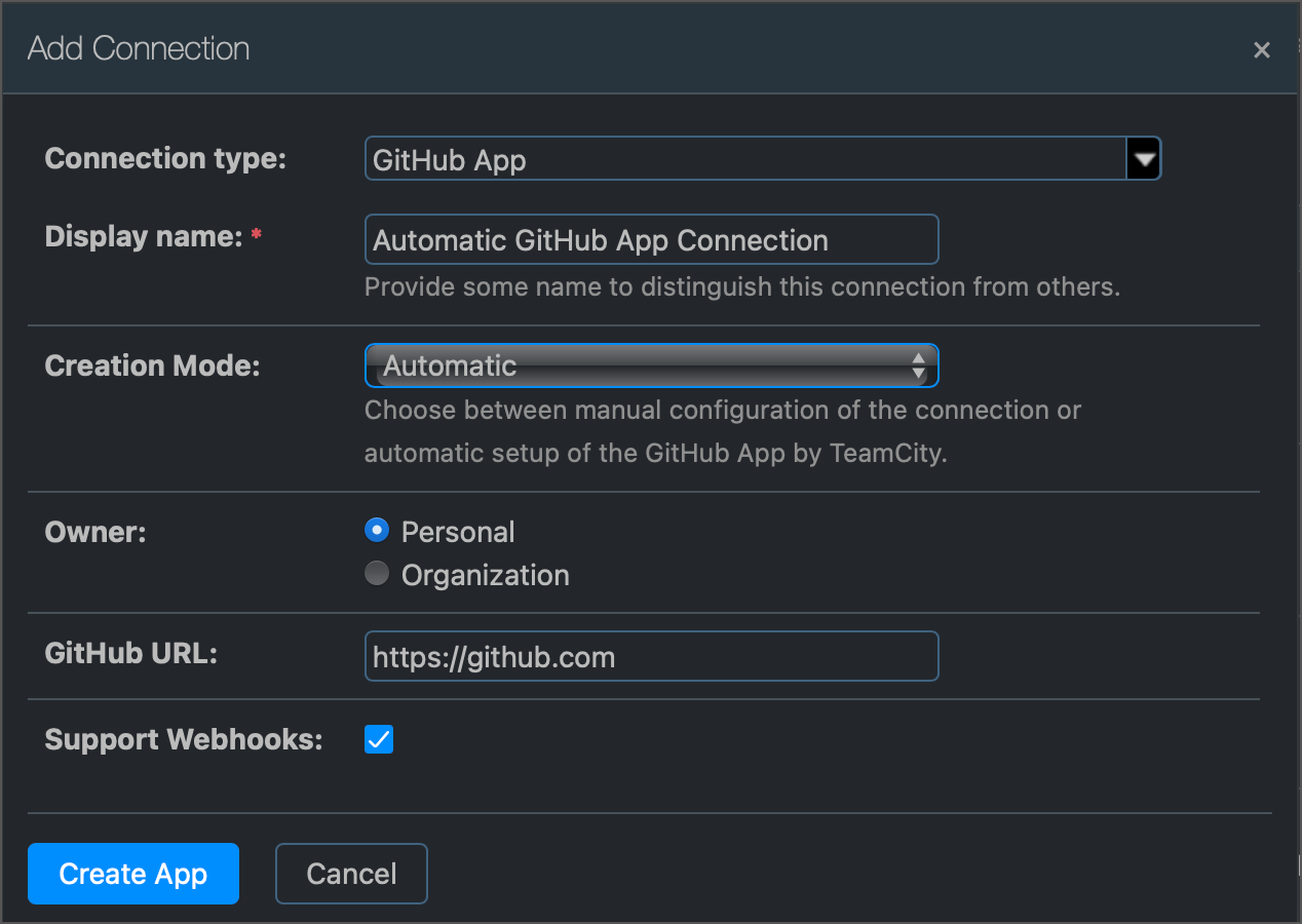 Configuring Connections | TeamCity On-Premises Documentation