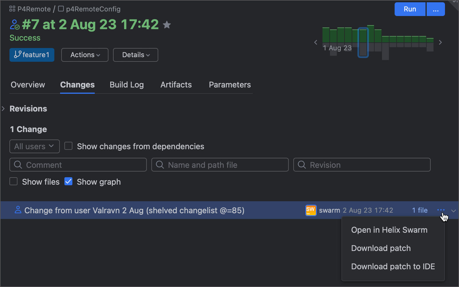 Integration with Perforce Helix Swarm | TeamCity On-Premises Documentation