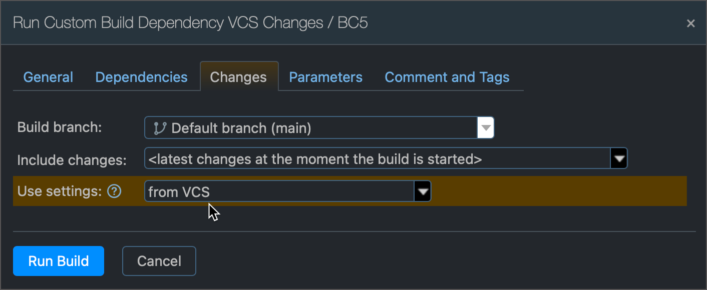 Storing Project Settings in Version Control | TeamCity On-Premises Documentation