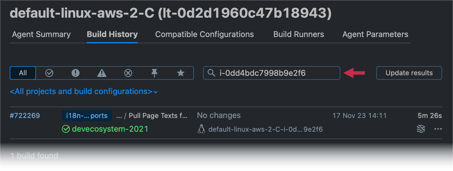 Viewing Build Agent Details | TeamCity On-Premises Documentation