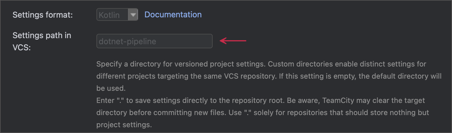 Storing Project Settings in Version Control | TeamCity On-Premises Documentation