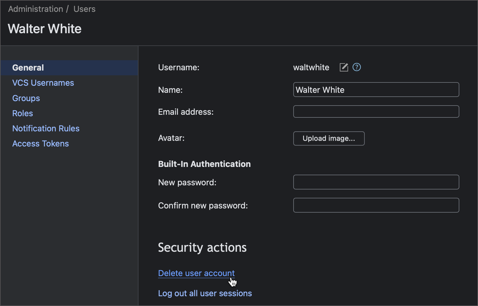 Creating and Managing Users | TeamCity On-Premises Documentation