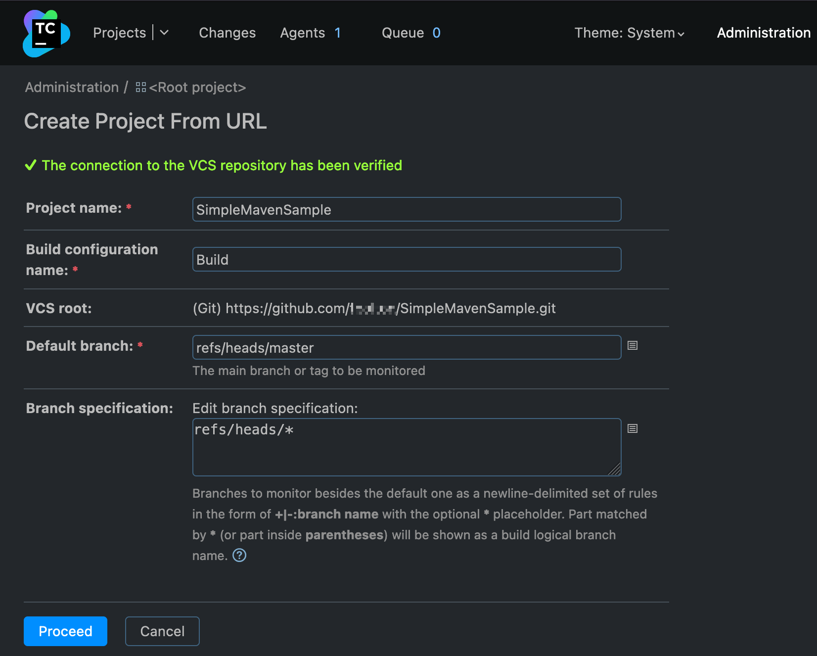 配置并运行您的第一个构建 | TeamCity On-Premises 文档