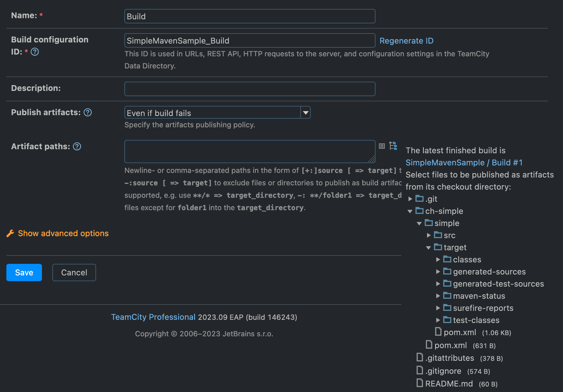 配置并运行您的第一个构建 | TeamCity On-Premises 文档