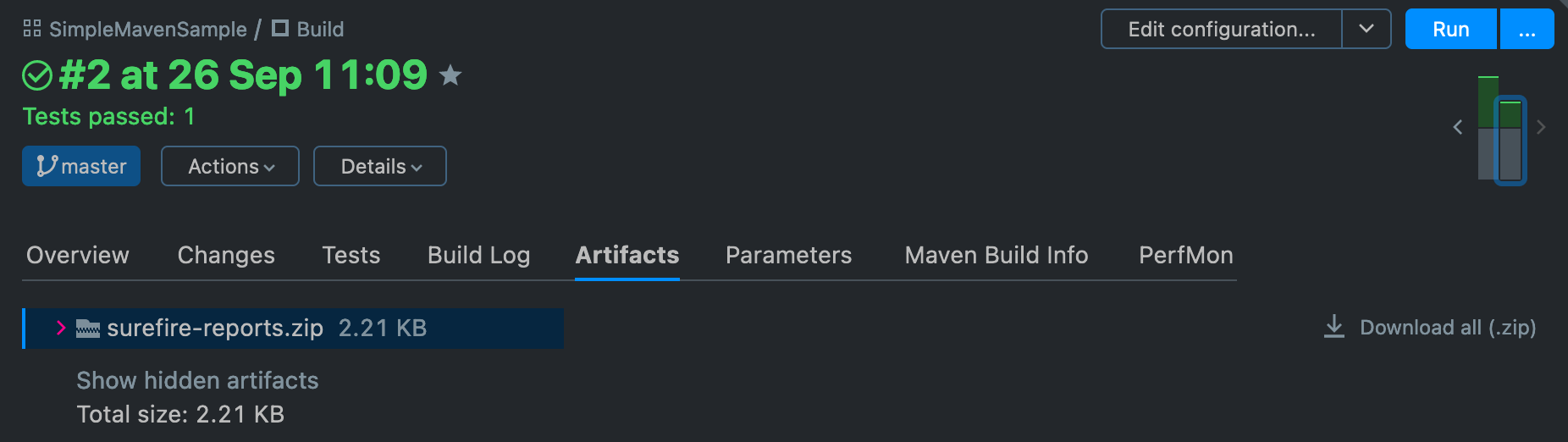 配置并运行您的第一个构建 | TeamCity On-Premises 文档